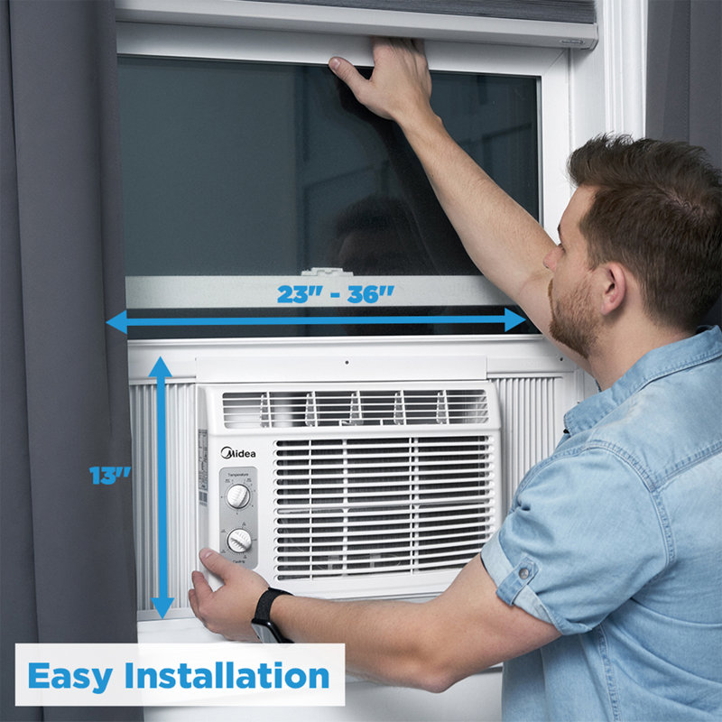 Midea EasyCool 5,000 BTU Window Air Conditioner & Reviews | Wayfair Midea EasyCool 5,000 BTU Window Air Conditioner & Reviews | Wayfair
